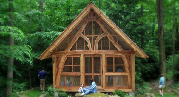 Summer Cruck House c.2003 | The Sweetgrass Joinery Co.