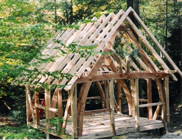 Summer Cruck House c.2003 | The Sweetgrass Joinery Co.